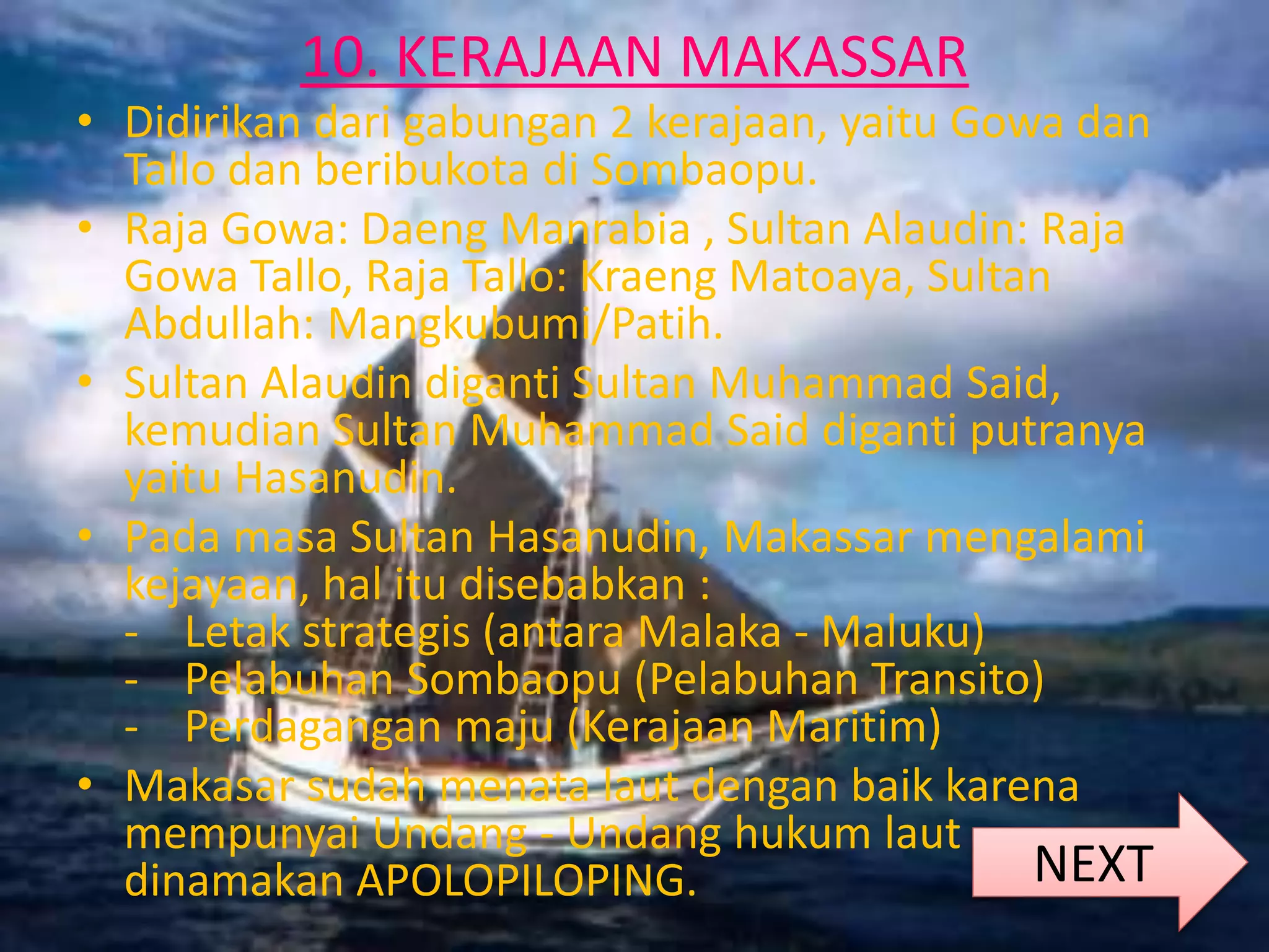 Kerajaan – kerajaan bercorak islam di indonesia (ms. power point) | PPTX