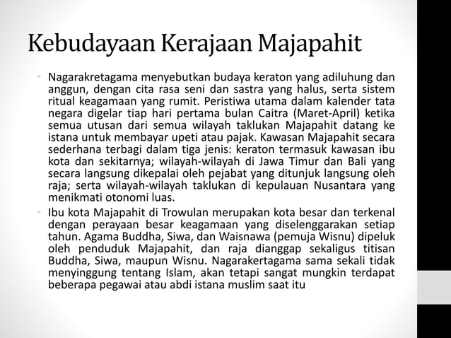 Sejarah Wajib - Kerajaan Majapahit (Kelas X) | PPTX