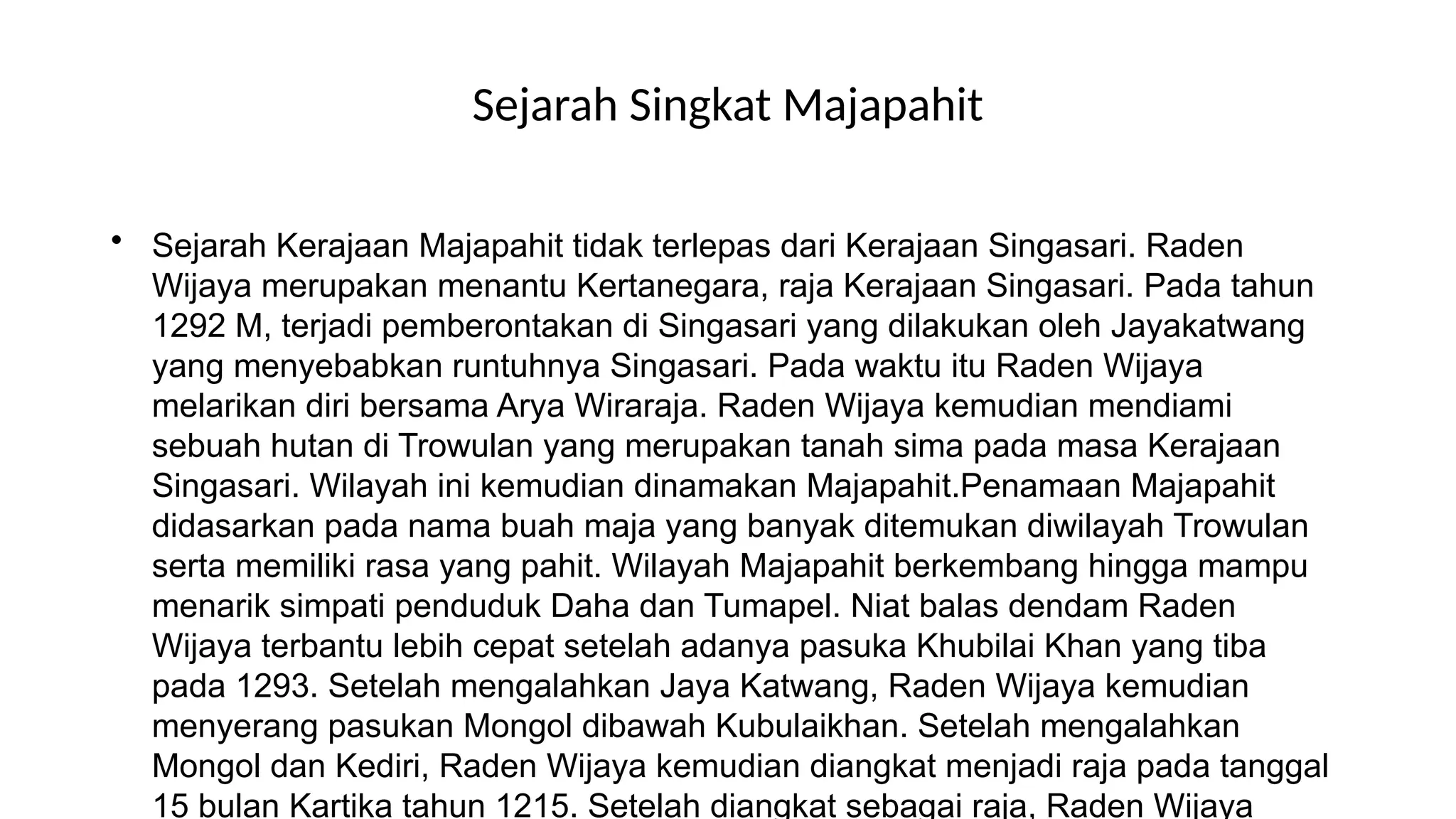 kerajaan majapahit yang sudah dijelaskan | PPTX