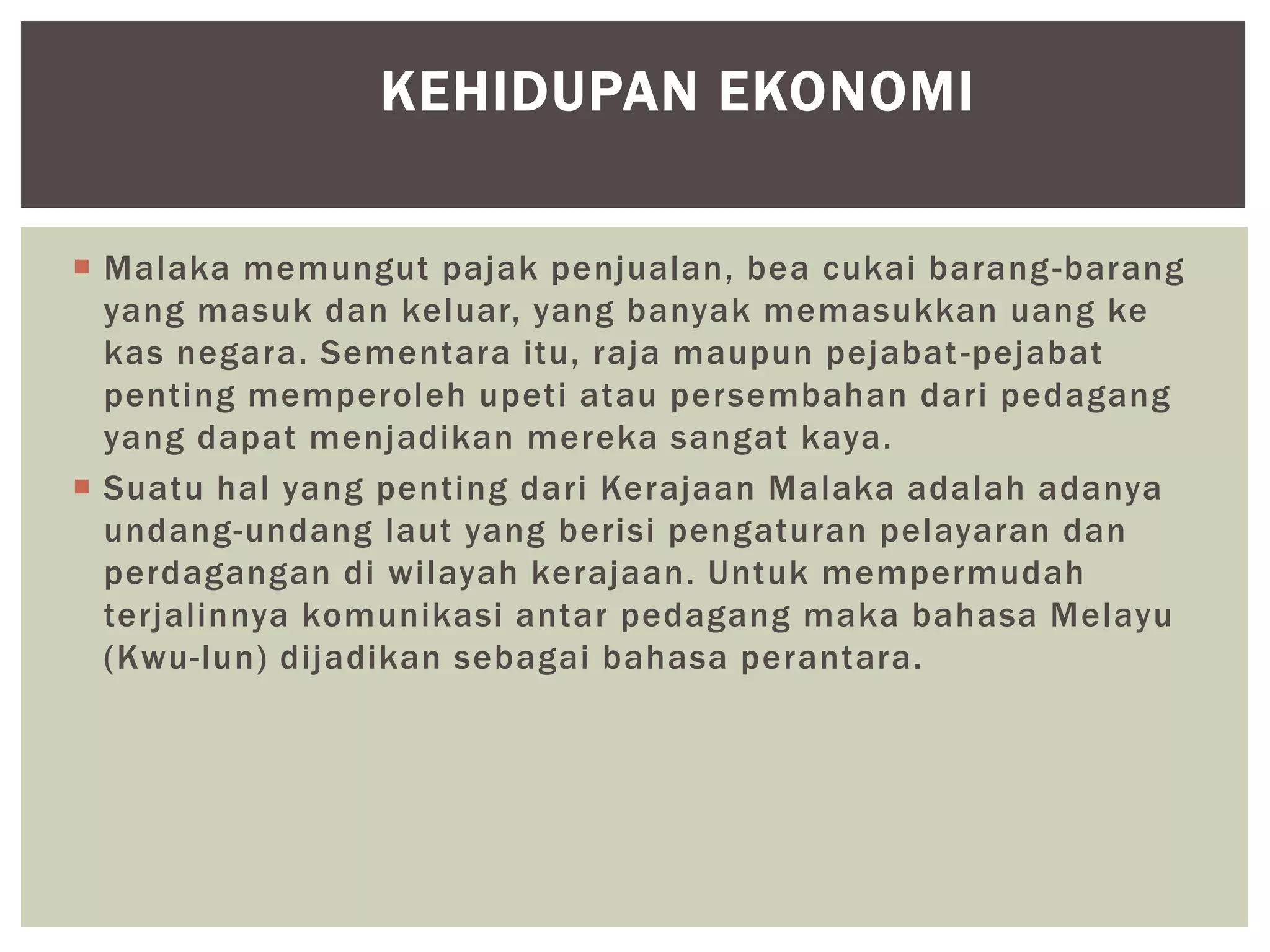 Kerajaan Malaka | PPTX