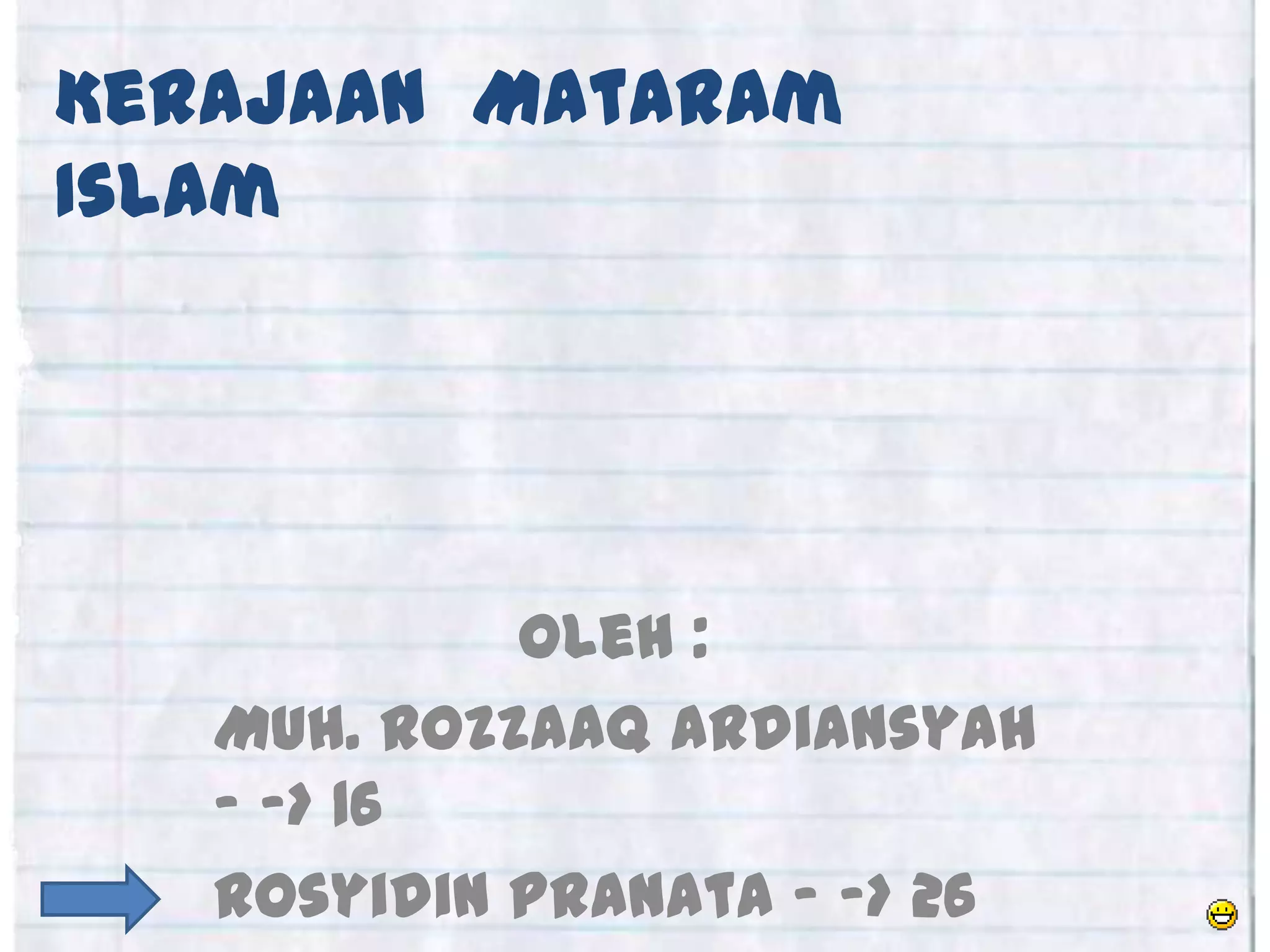 Kerajaan Mataram Islam | PPTX
