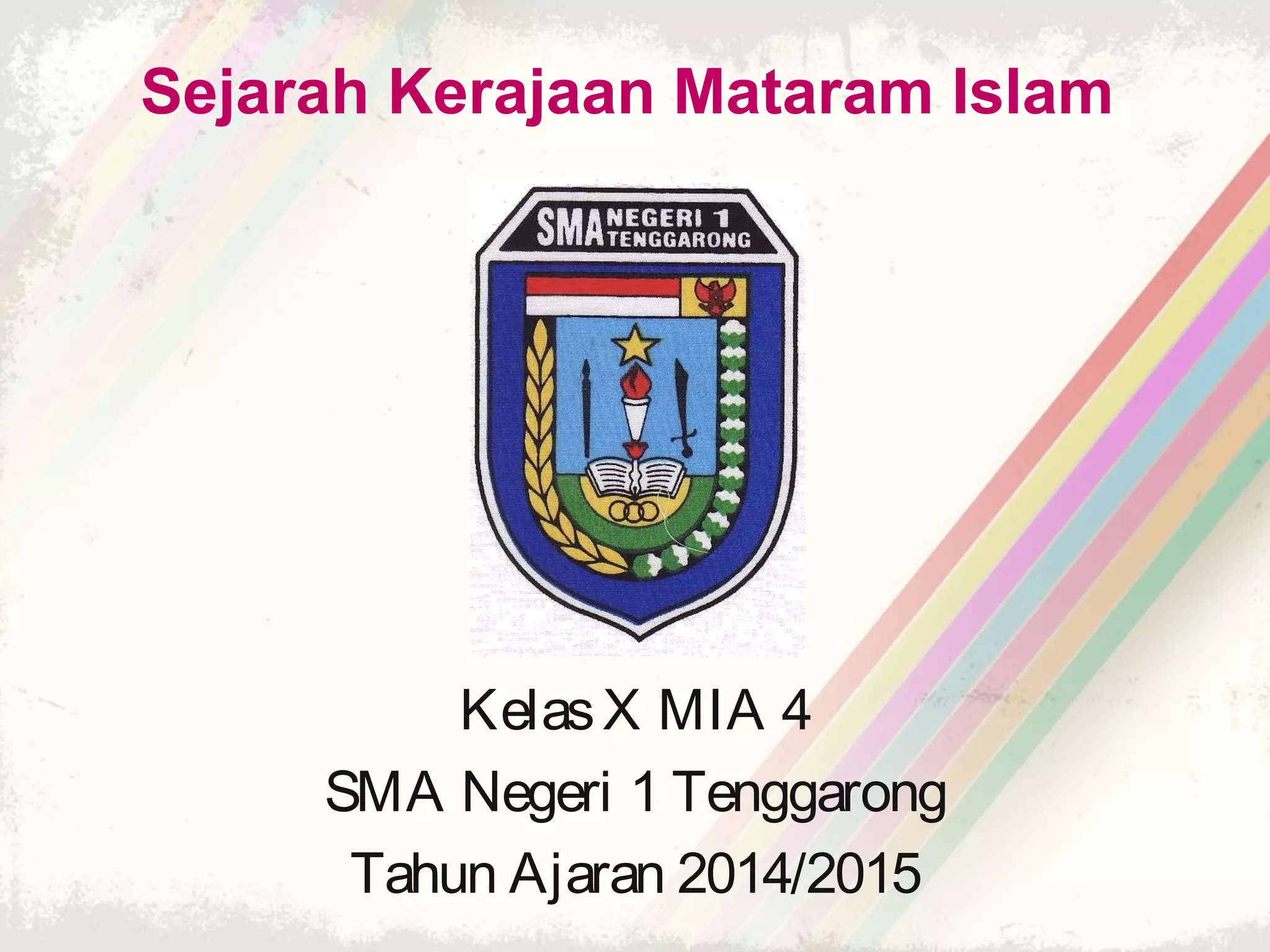 Kerajaan Mataram Islam | PPT