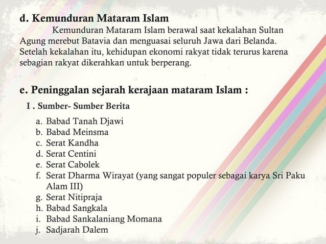 Kerajaan Mataram Islam | PPT