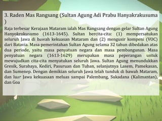 Kerajaan mataram islam Sejarah Indonesia kelas X | PPTX