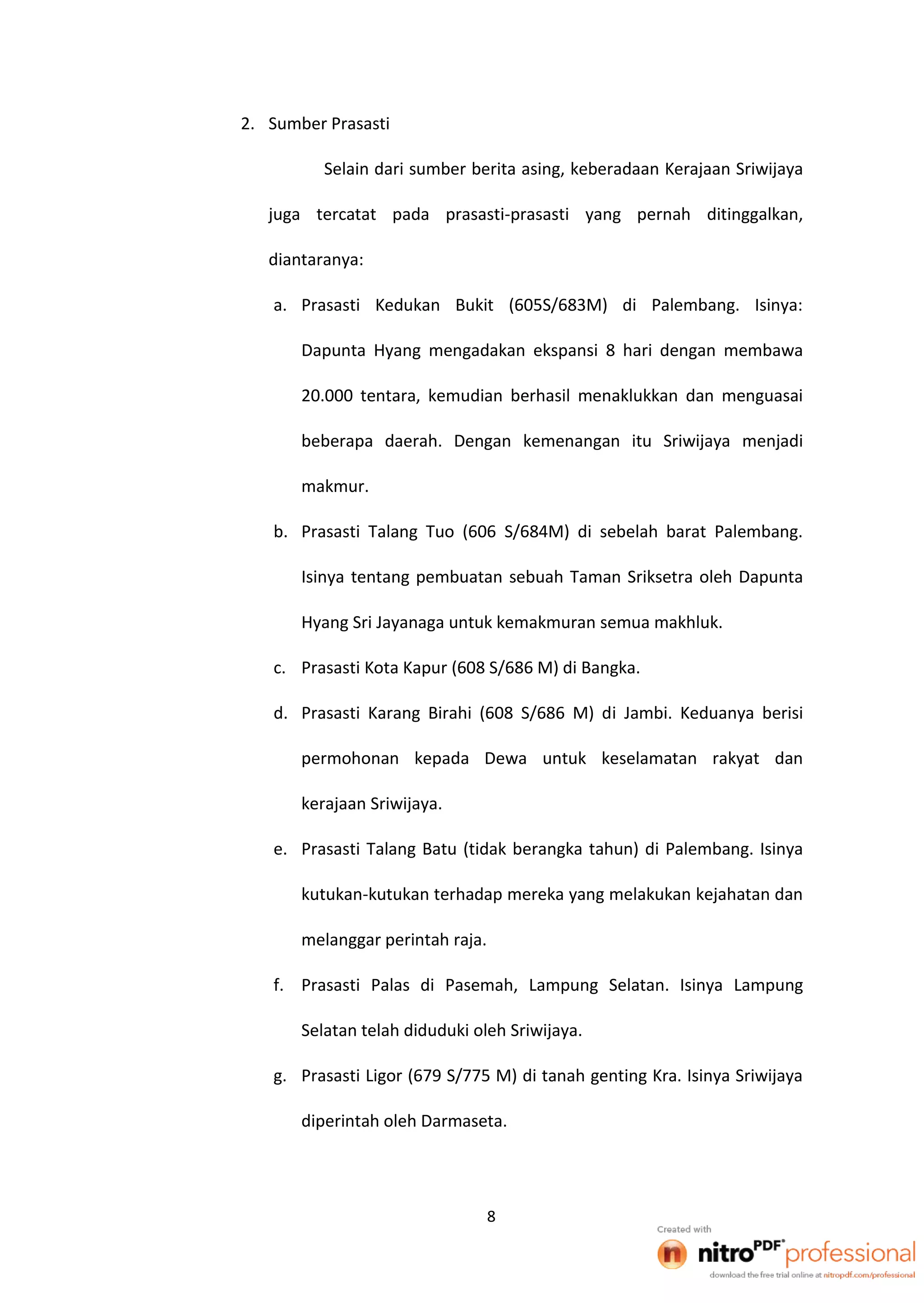 Kerajaan melayu dan sriwijaya | PDF