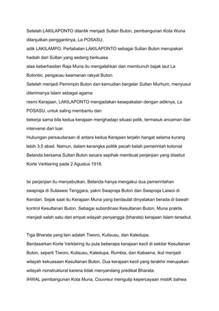 Kerajaan muna | DOCX