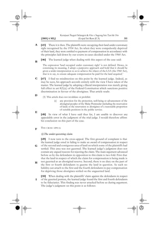 Kerajaan Negeri Selangor v Sagong Tasi & Ors [2005] 6 MLJ 289 | PDF