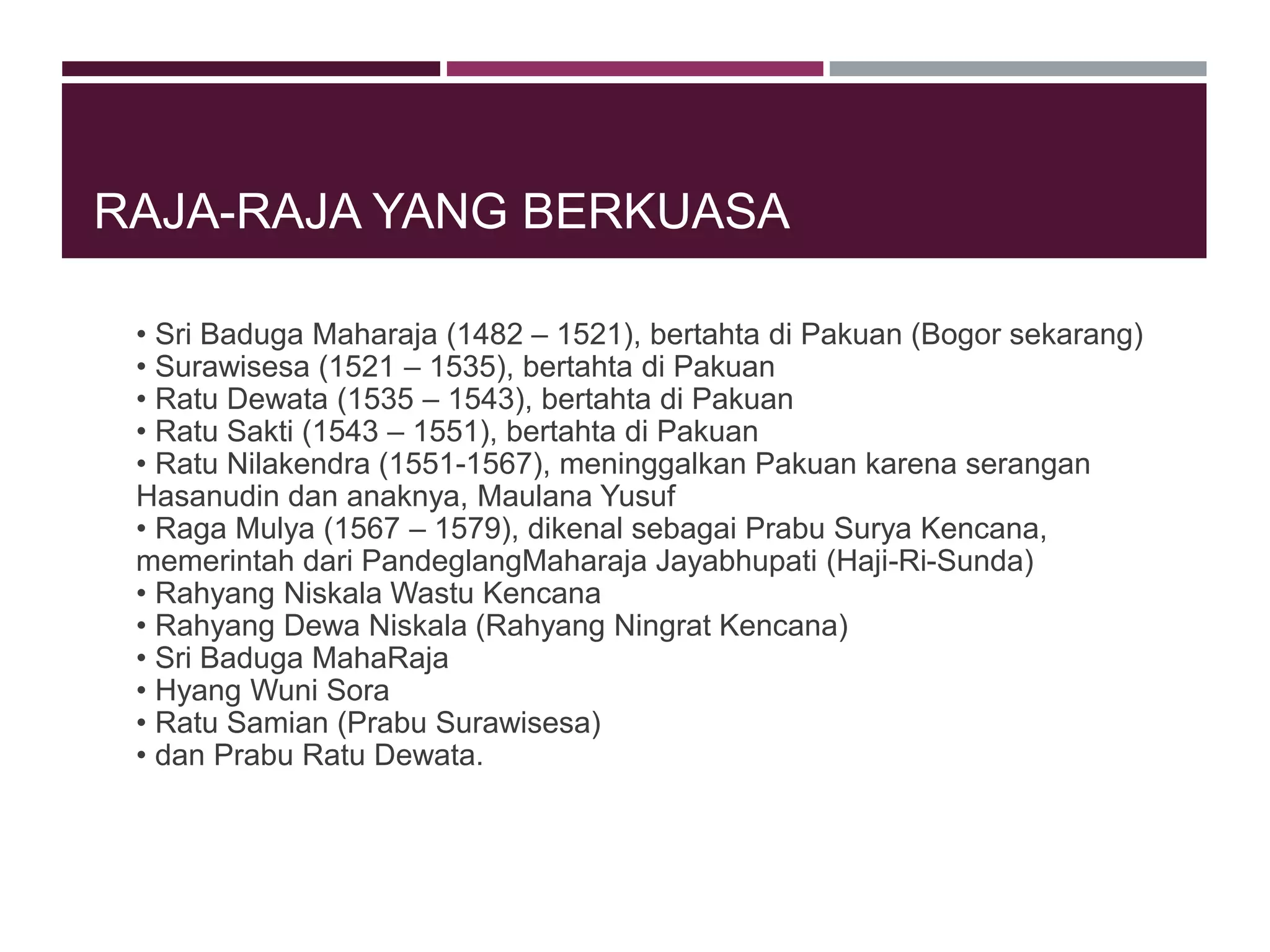 Kerajaan pajajaran | PPTX