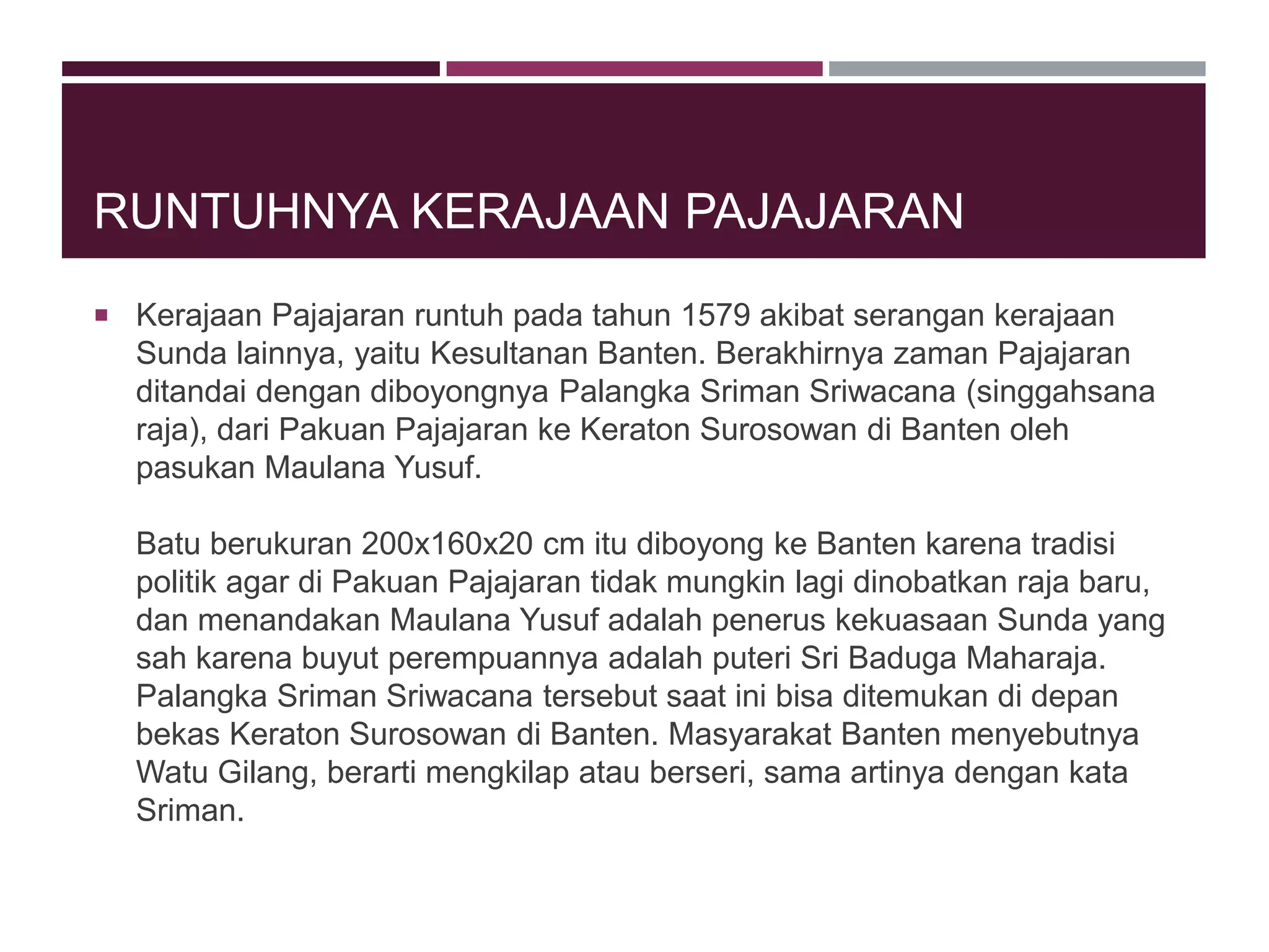 Kerajaan pajajaran | PPTX