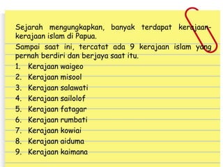 Kerajaan papua | PPTX