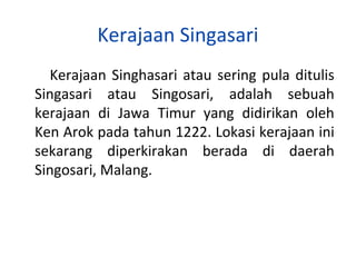 Kerajaan singasari | PPT