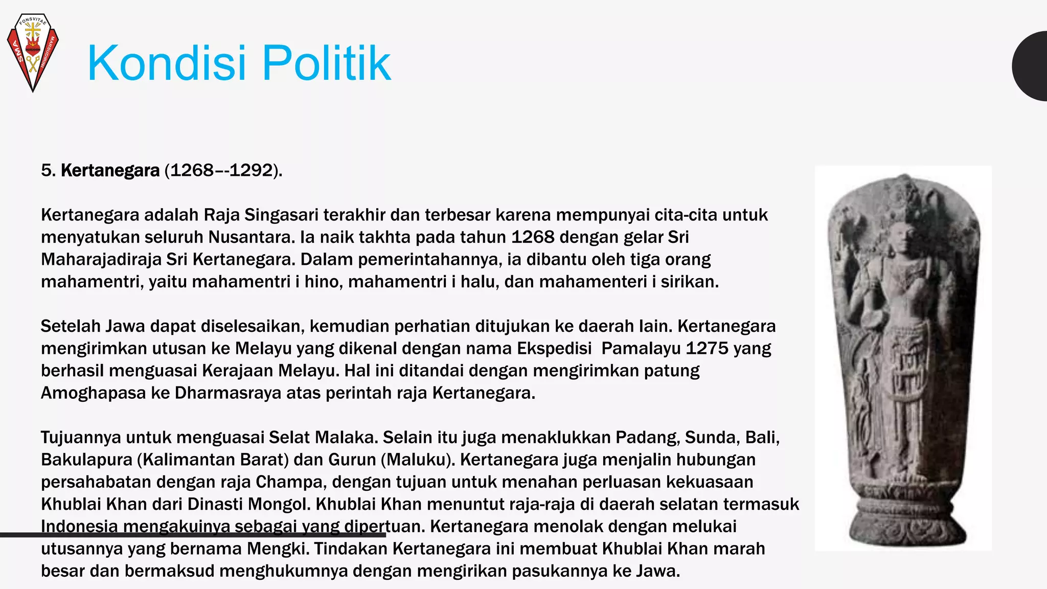 Kerajaan singasari, sejarah wajib kelas 10 | PPTX