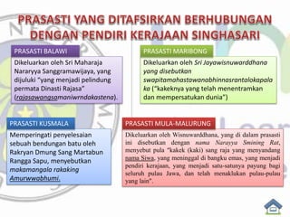 KERAJAAN SINGHASARI: MASA PEMERINTAHAN KEN ANGROK DAN ANUSAPATI | PPTX