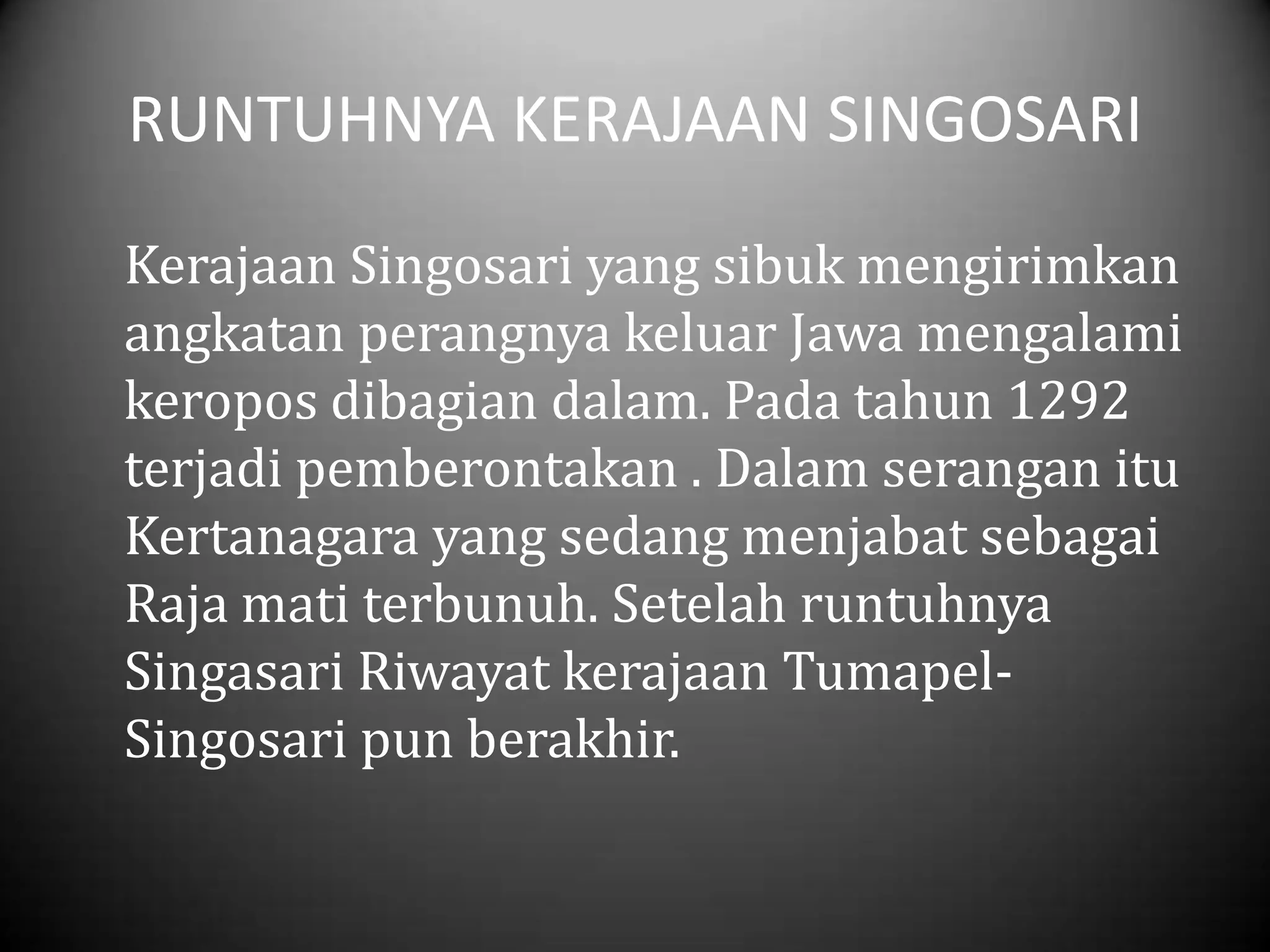 Kerajaan singosari | PPT