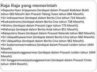 Kerajaan sriwijaya | PPTX