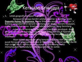 Kerajaan sriwijaya | PPTX