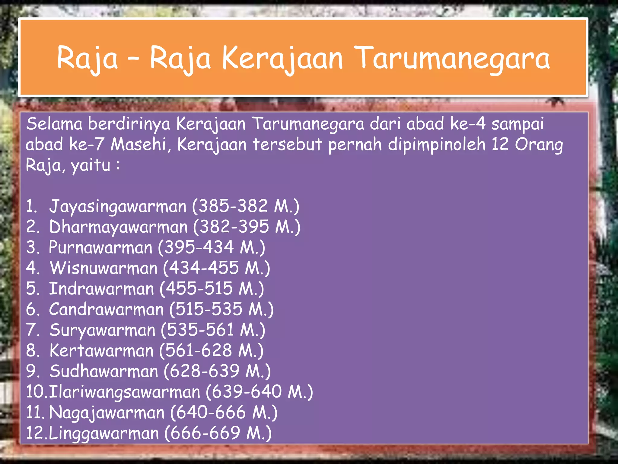 Kerajaan tarumanegara | PPTX