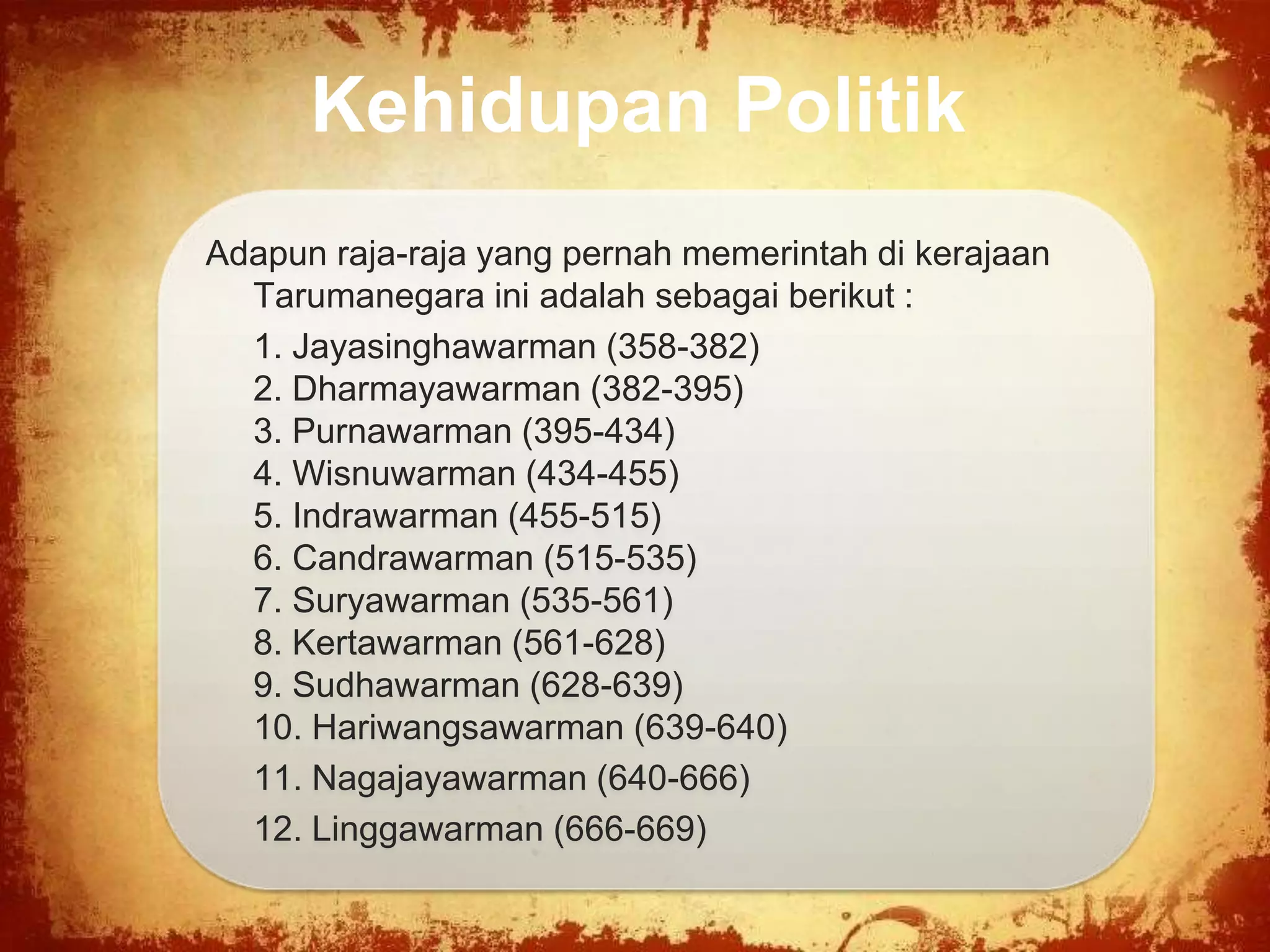 Kerajaan Tarumanegara | PPTX