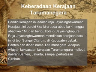 Kerajaan Tarumanegara | PPTX