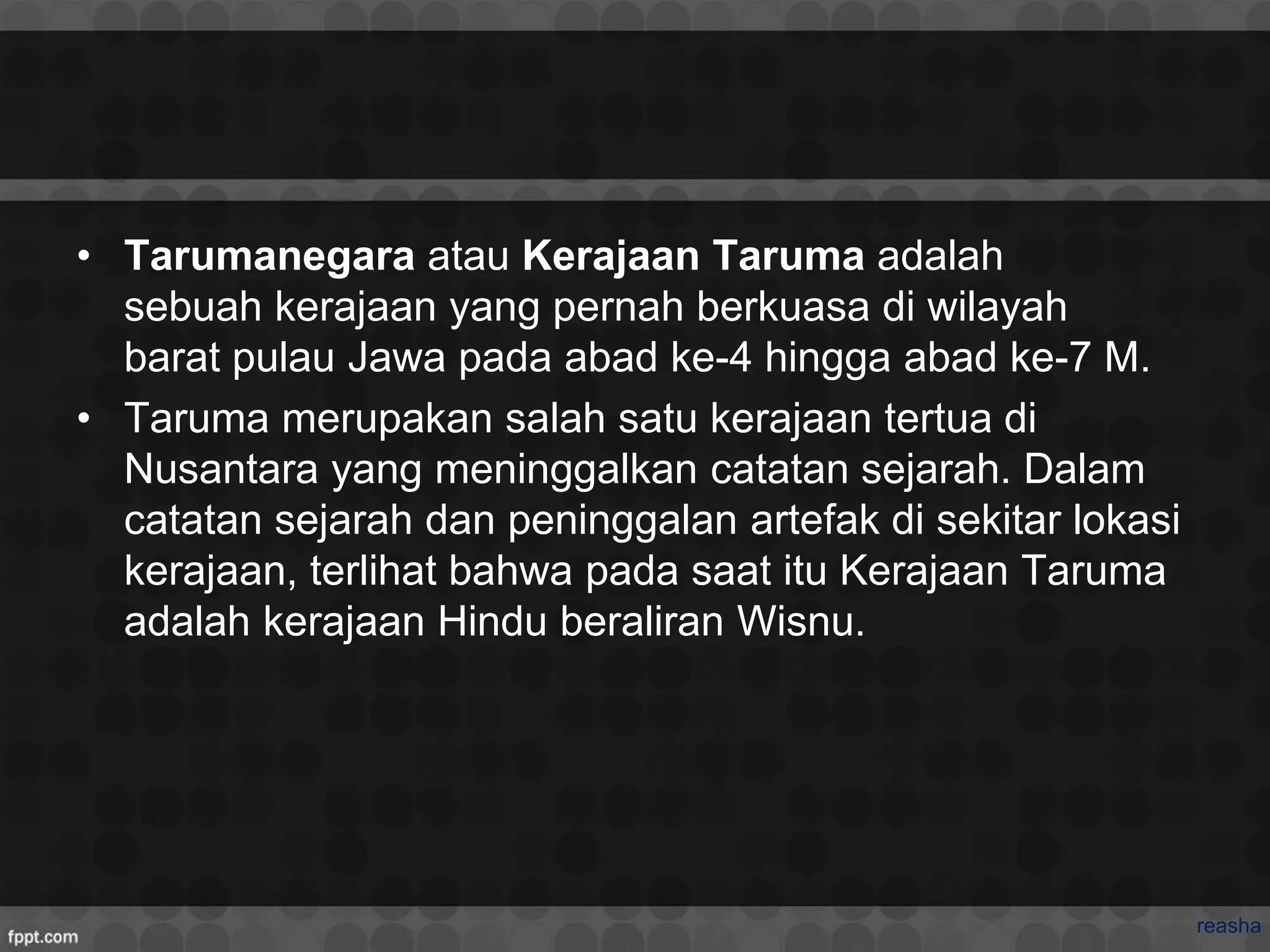 Kerajaan Tarumanegara | PPTX