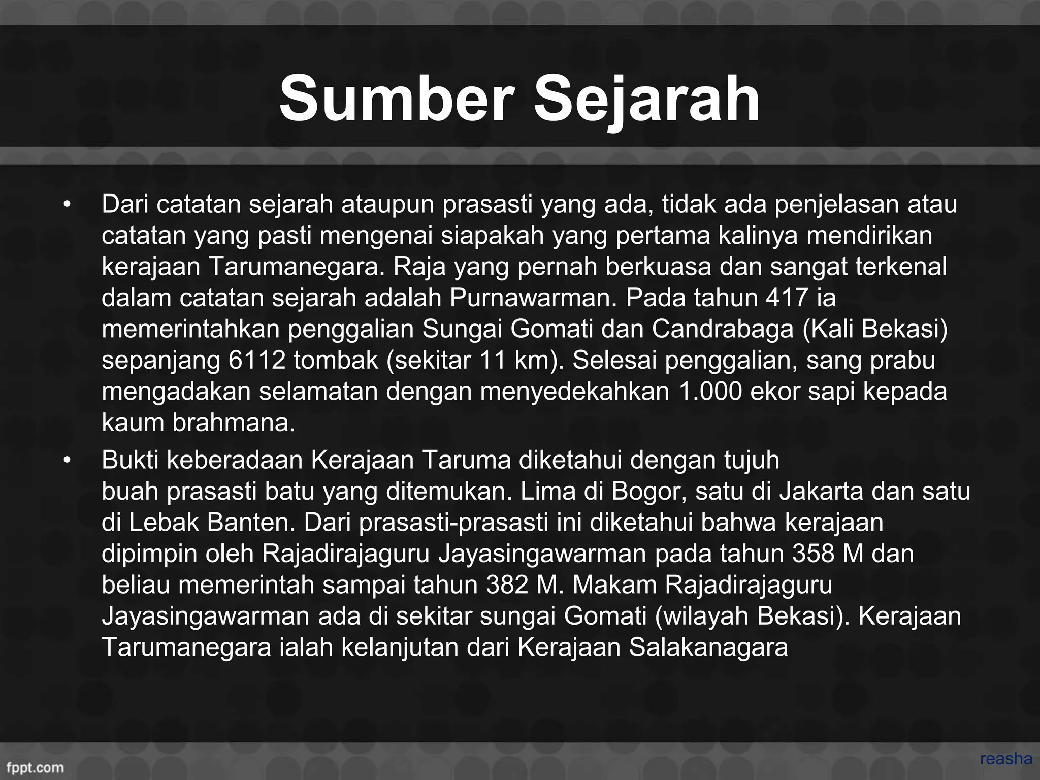 Kerajaan Tarumanegara | PPTX