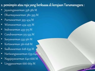 Kerajaan tarumanegara | PPT