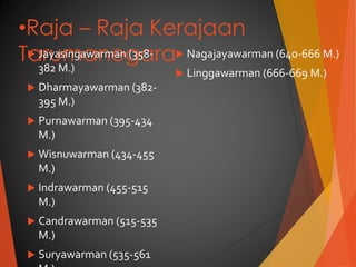 Kerajaan Tarumanegara | PPTX