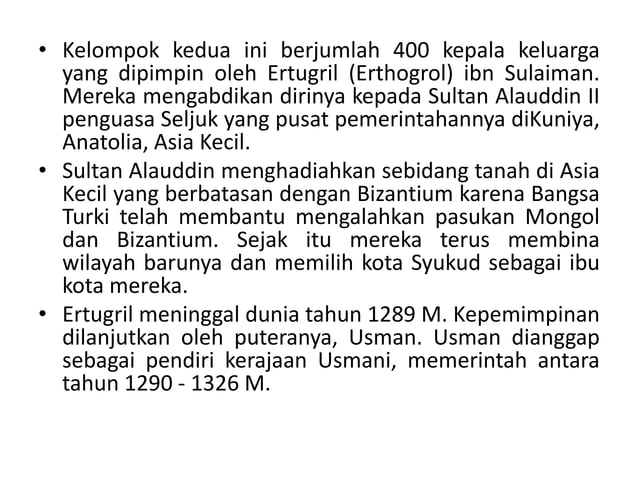 Kerajaan turki usmani | PPTX