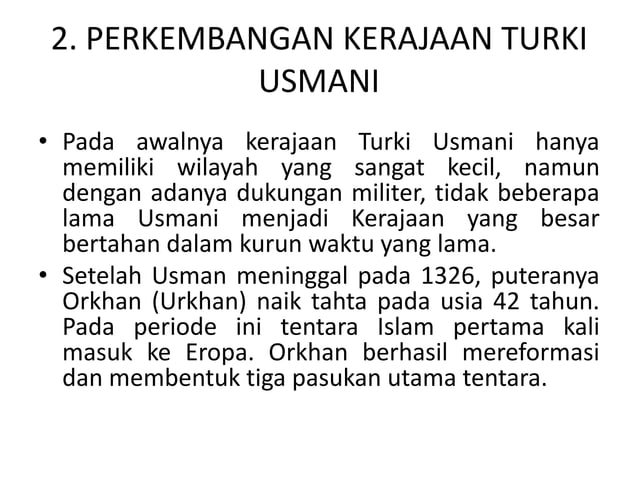 Kerajaan turki usmani | PPTX