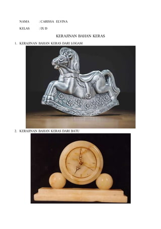 Kerajinan bahan keras | DOCX