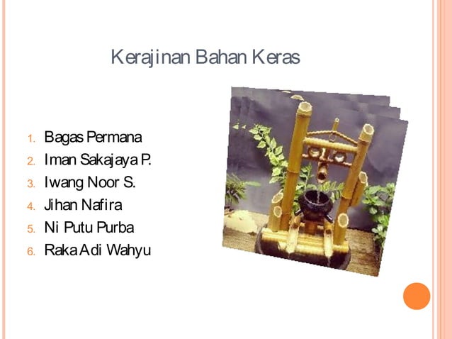 Kerajinan bahan keras | PPT