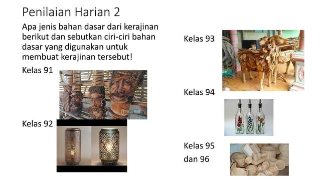 kerajinan bahan keras pertemuan 2.pptx kelas 9 | PPT