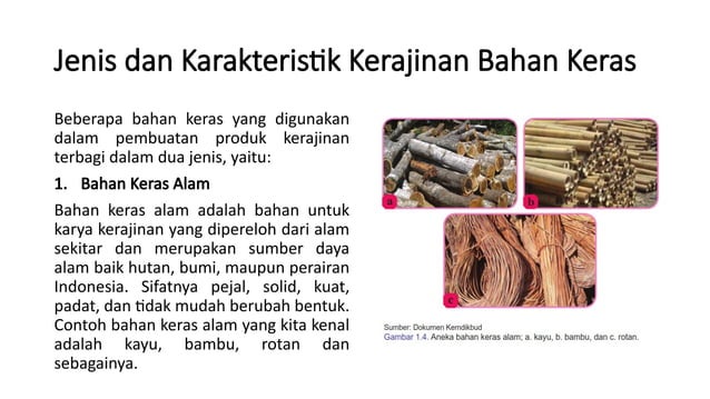 kerajinan bahan keras pertemuan 2.pptx kelas 9 | PPT