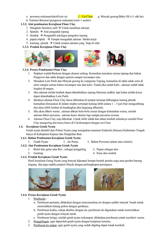 Kerajinan bahan lunak kls 8 | PDF