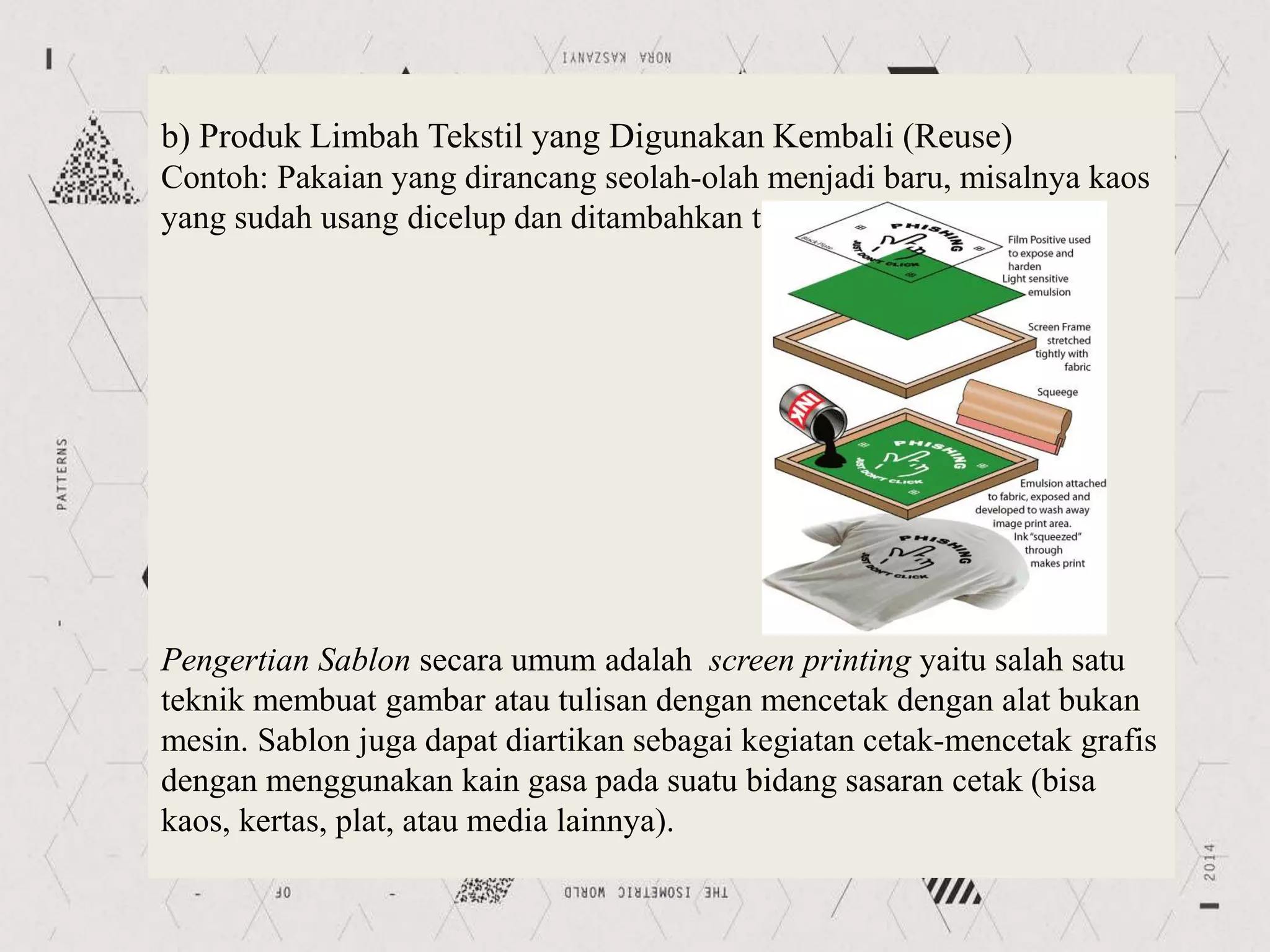 PPT Kerajinan dan wirausaha limbah tekstil (Kewirausahaan / Kelas 10 ...