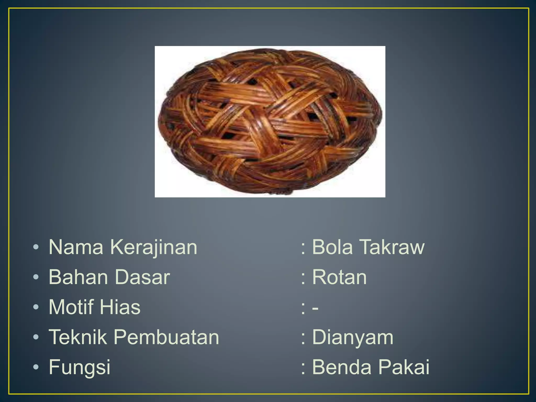 Kerajinan dari bahan keras | PPT