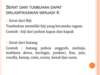 Kerajinan serat | PPTX