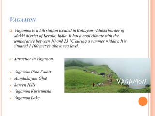 Kerala Tourist Destinations | PPTX