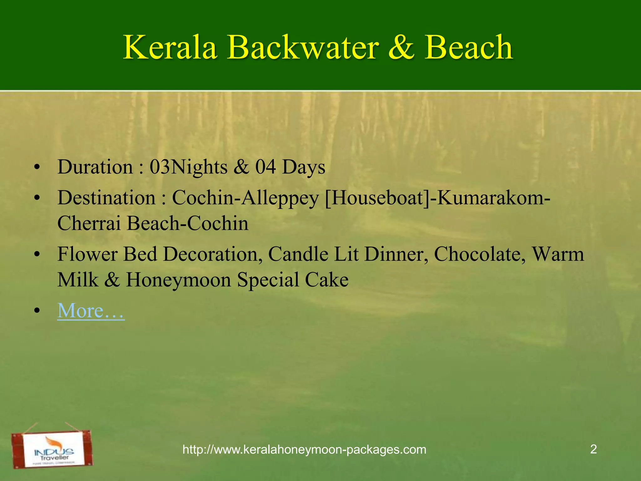Kerala Backwater & Beach | PPTX