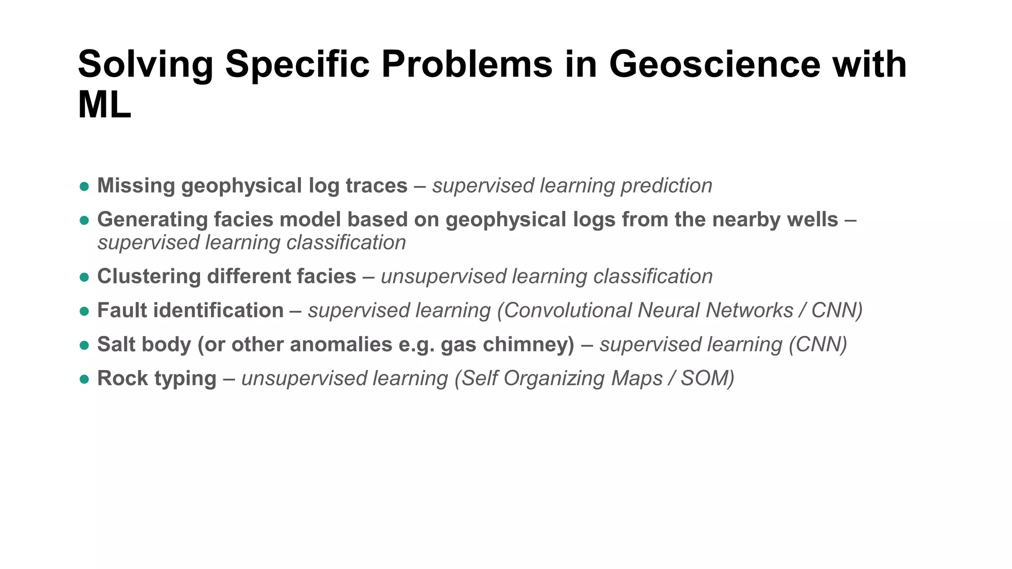 Machine Learning Applications in Subsurface Analysis: Case Study in North Sea | PPT