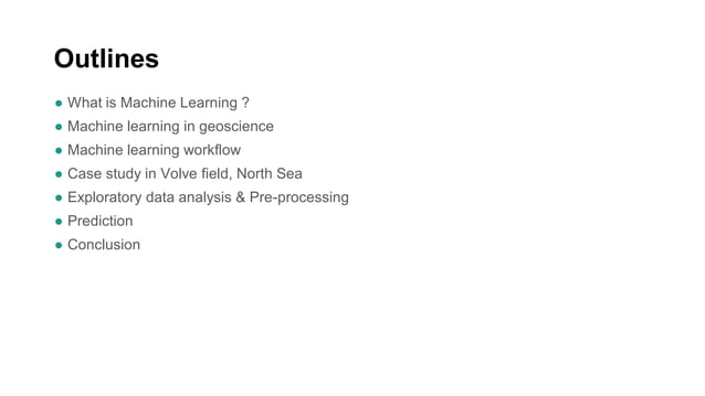 Machine Learning Applications in Subsurface Analysis: Case Study in North Sea | PPT
