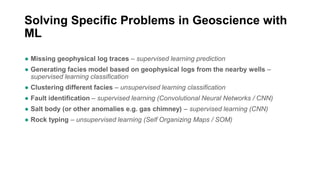 Machine Learning Applications in Subsurface Analysis: Case Study in ...