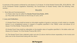 #Kerala Flood Cess# By SN Panigrahi | PPT