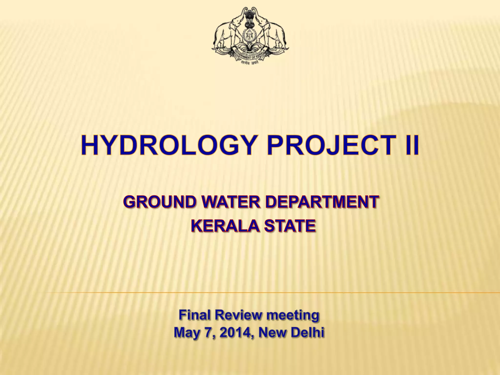 Kerala ground water | PPTX