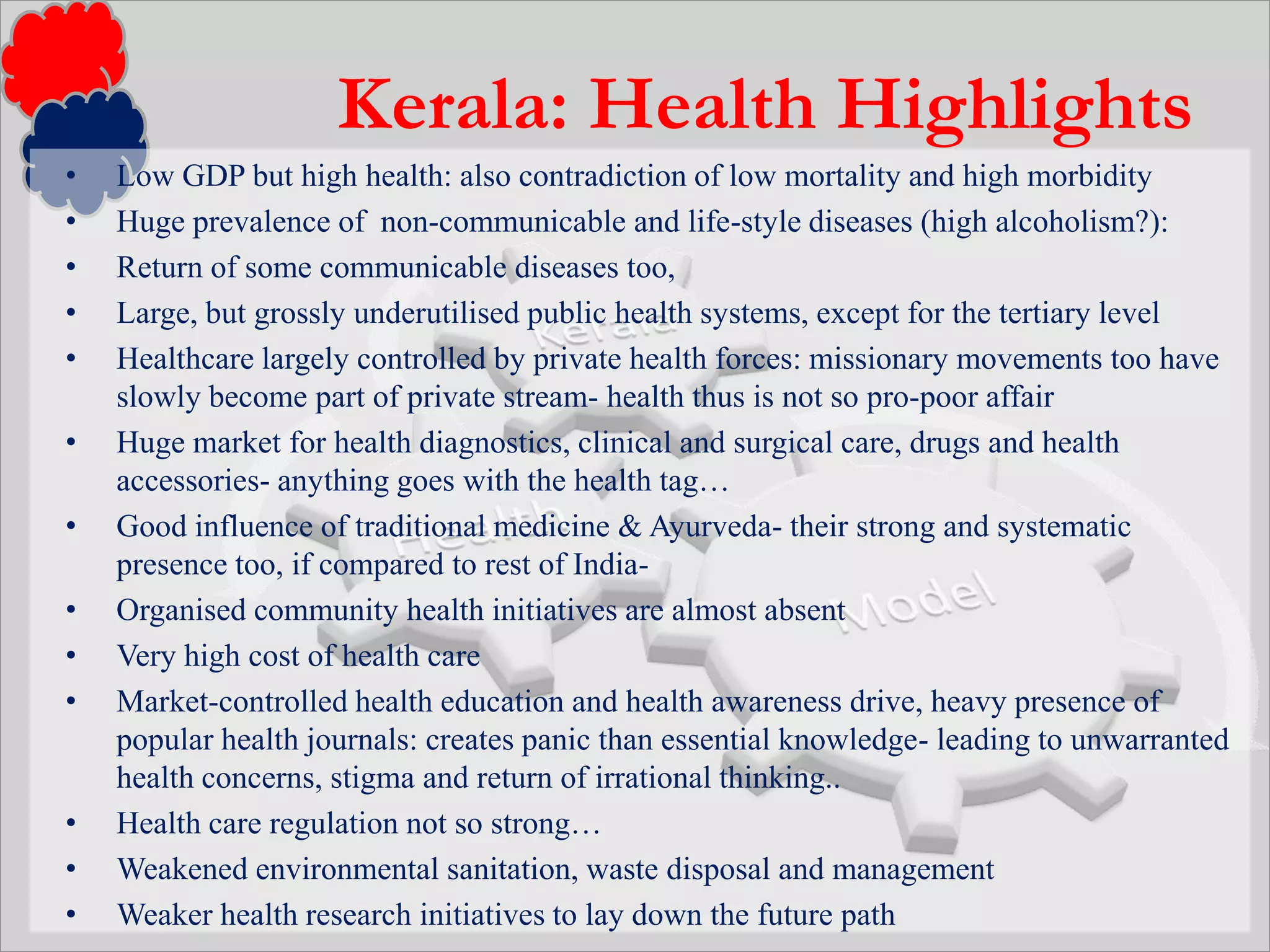 Kerala health model | PPTX