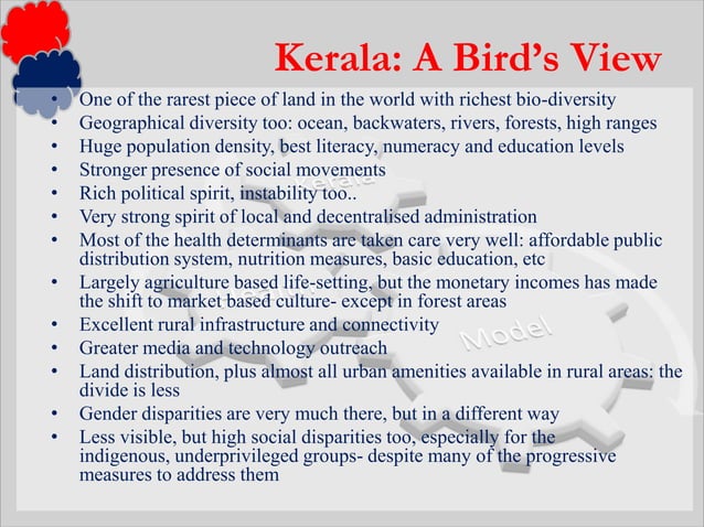 Kerala health model | PPTX