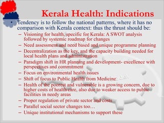 Kerala health model | PPTX