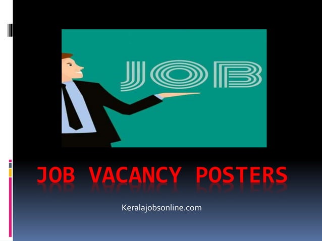 Kerala job vacancy posters | PPTX
