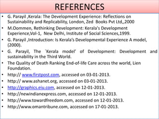 KERALA MODEL DEVELOPMENT by br.sarath thomas chamakalayil | PPT