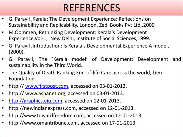 KERALA MODEL DEVELOPMENT by br.sarath thomas chamakalayil | PPT